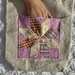 Quilt Block Market Bag, Vintage Quilt Tote Bag With Pocket, Handmade ...