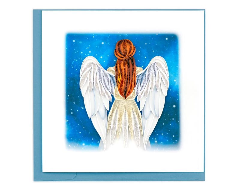 Quilled Angel Greeting Card - Etsy