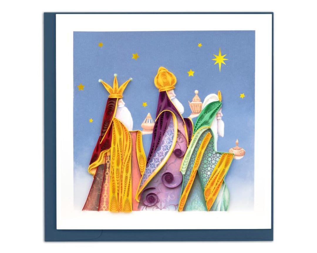 Quilled Three Wise Men Greeting Card – Handmade Detailed Paper Art ...