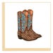 Quilled Cowboy Boots Card - Handmade Western Greeting Card - Etsy