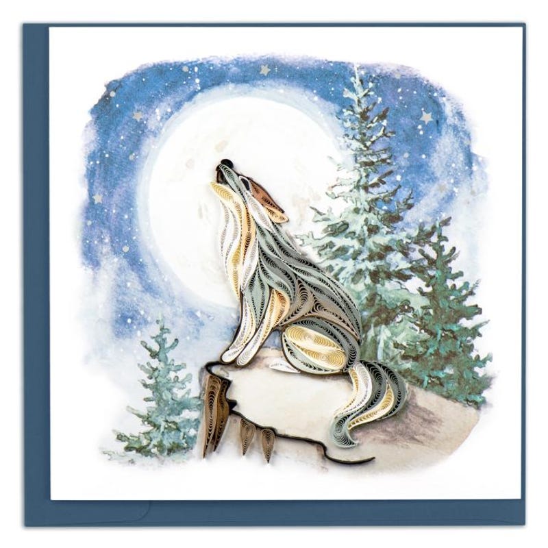 Wolf Card - Etsy