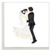 Quilled Dancing Bride & Groom Wedding Card, First Dance Wedding Gift ...