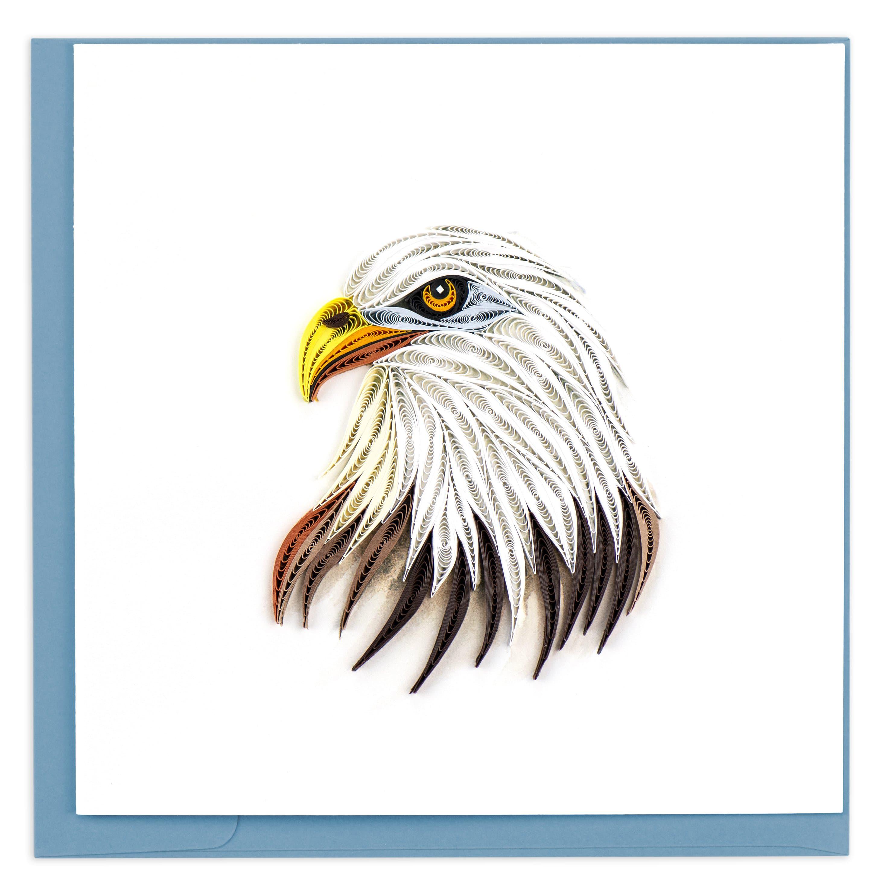 Handmade Quilled Bald Eagle Card, Unique Paper Art Greeting Card - Etsy