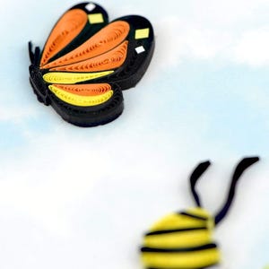 Quilled Caterpillar Greeting Card – Handmade Elegant Paper Art ...