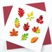 Quilled Fall Foliage Leaves Greeting Card - Etsy
