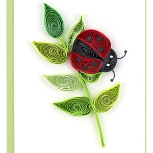 Quilled Ladybug Gift Enclosure Mini Card - Etsy