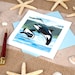 Quilled Orca Whales Greeting Card – Handmade 3D Paper Art, Majestic ...