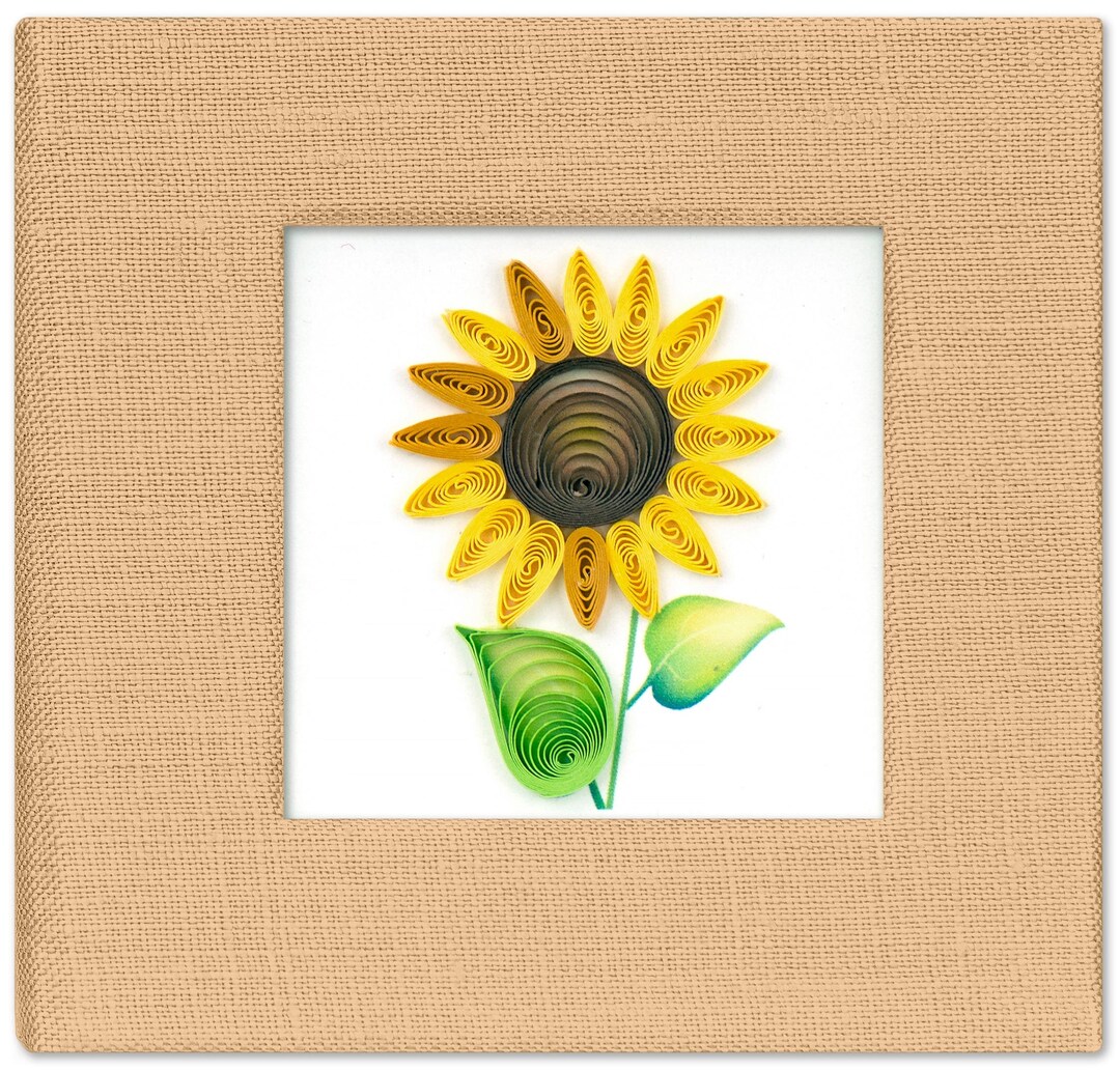 Quilled Sunflower Sticky Note Pad Cover - Etsy
