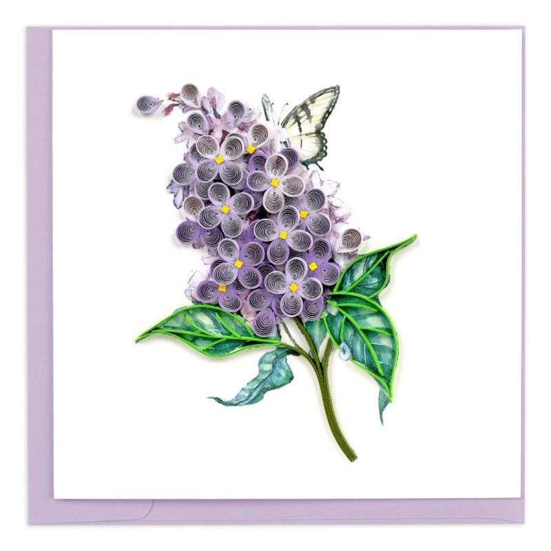 Handmade Card With Lilacs - Etsy