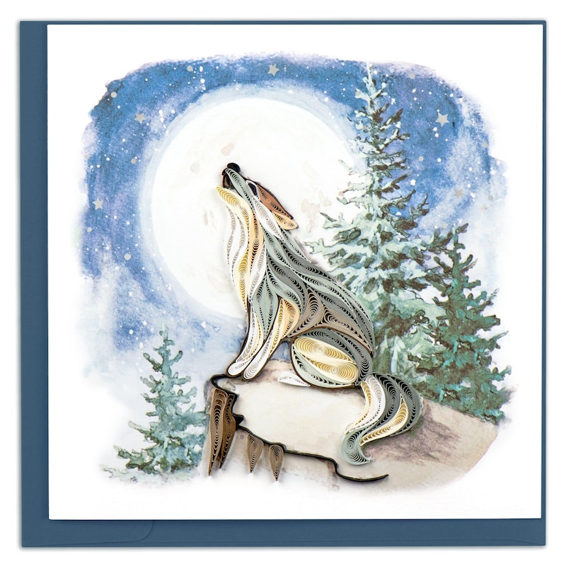 Wolf Card - Etsy