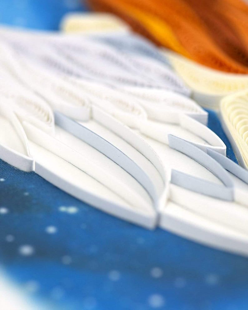 Quilled Angel Greeting Card - Etsy