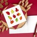 Quilled Fall Foliage Leaves Greeting Card – Handmade 3D Paper Art, Warm ...
