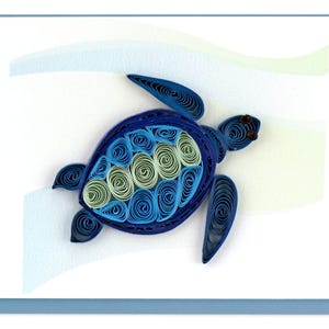 Colorful Sea Turtle Design in Paper Quilling Style Digital Art - Etsy