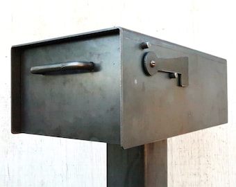 Custom Metal Mailbox | Rural Mail Box Heavy Duty Iron Steel Industrial ...