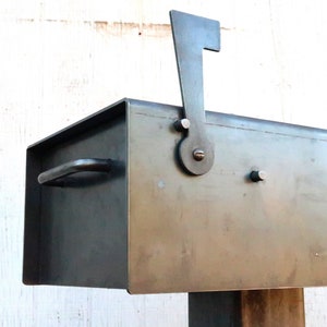 Custom Metal Mailbox | Rural Mail Box Heavy Duty Iron Steel Industrial ...