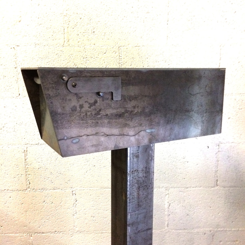 Custom Metal Mailbox | Rural Mail Box Heavy Duty Iron Steel Industrial ...
