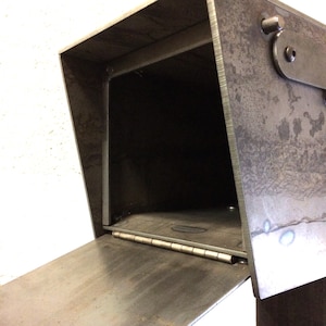 Custom Metal Mailbox | Rural Mail Box Heavy Duty Iron Steel Industrial ...