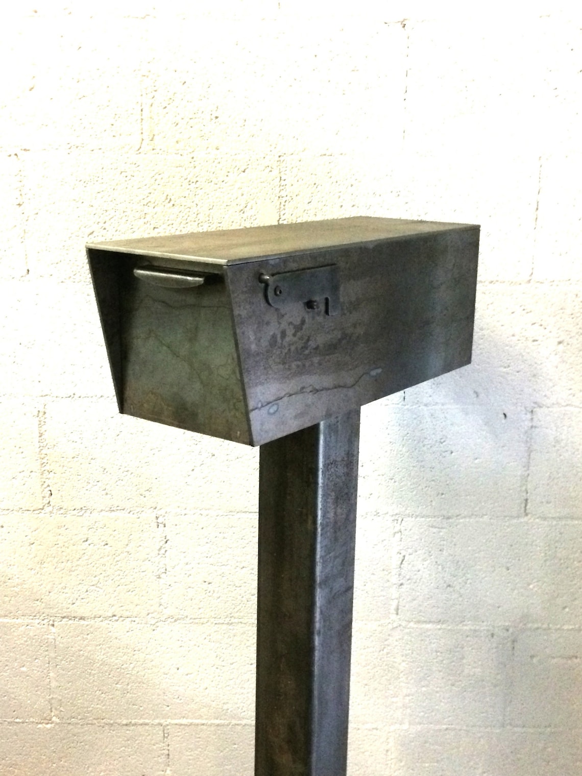 Custom Metal Mailbox | Rural Mail Box Heavy Duty Iron Steel Industrial ...