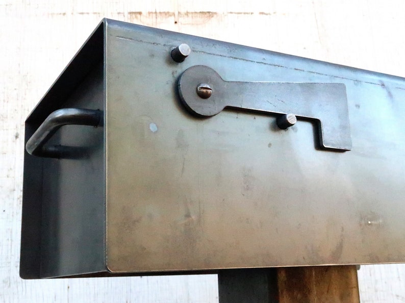 Custom Metal Mailbox | Rural Mail Box Heavy Duty Iron Steel Industrial ...