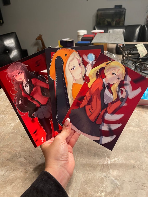 Kakegurui Postcard Mini Prints 5 X 7 yumeko | Etsy
