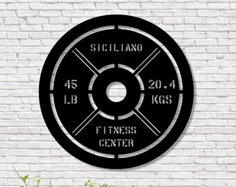 Gym Metal Plate - Etsy
