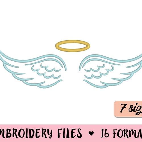 Angel Outline Machine Embroidery Design - Etsy