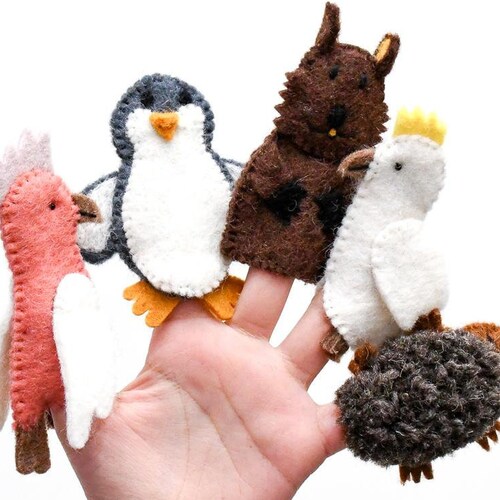 Australian Animal Finger Puppets. Felt Animal Puppets. - Etsy