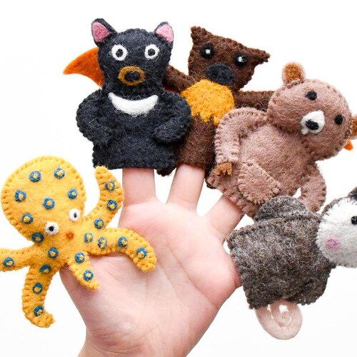 Australian Animal Finger Puppets. Felt Animal Puppets. - Etsy
