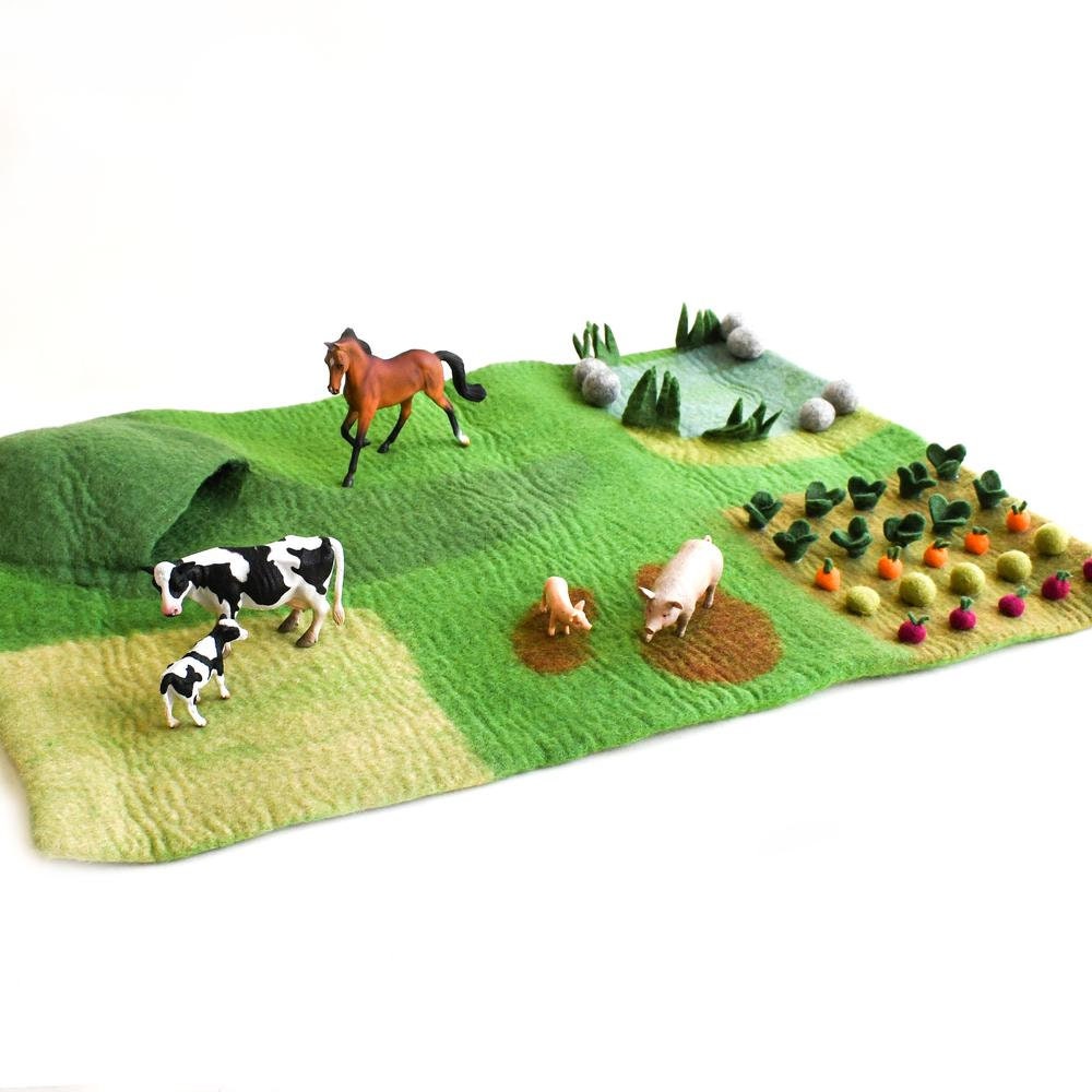 Large to Scale Farm Yard Playscape Felt World Play Scene - Etsy