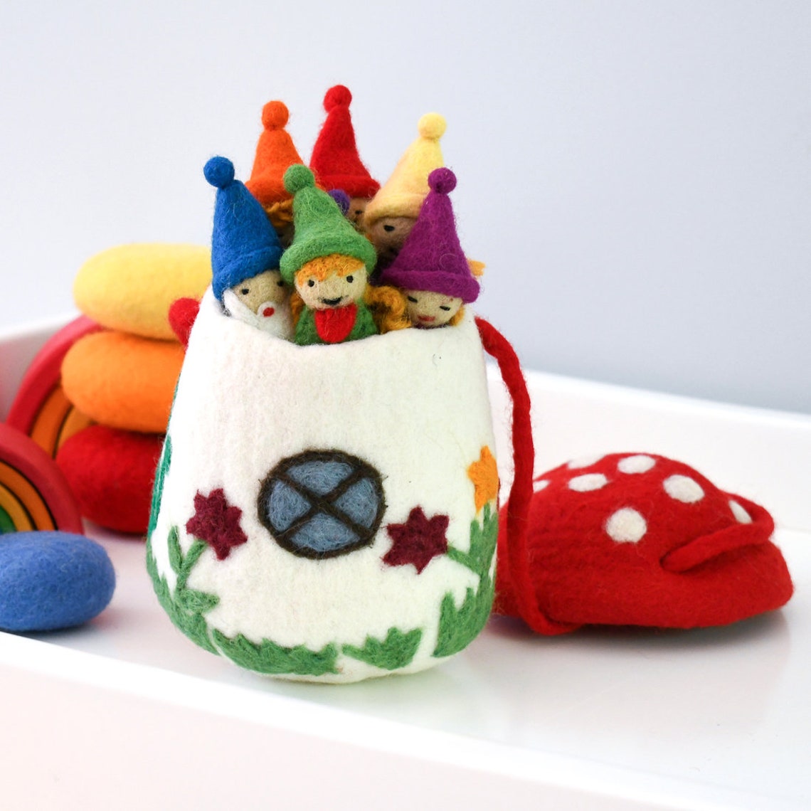Felt Toadstool Bag Felt Toadstool Felt Fairy Toadstool Felt - Etsy