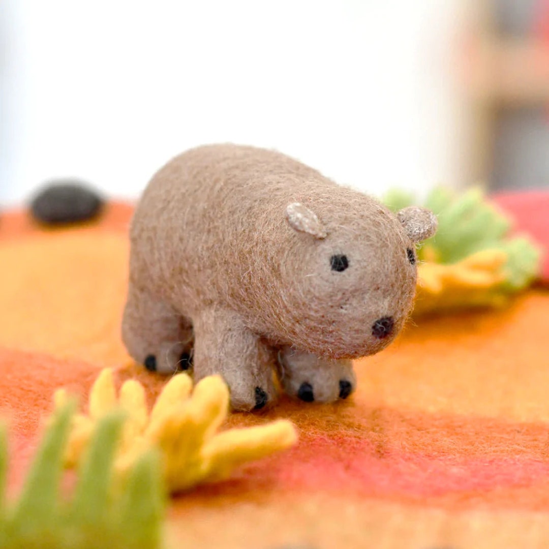 Felt Wombat - Etsy