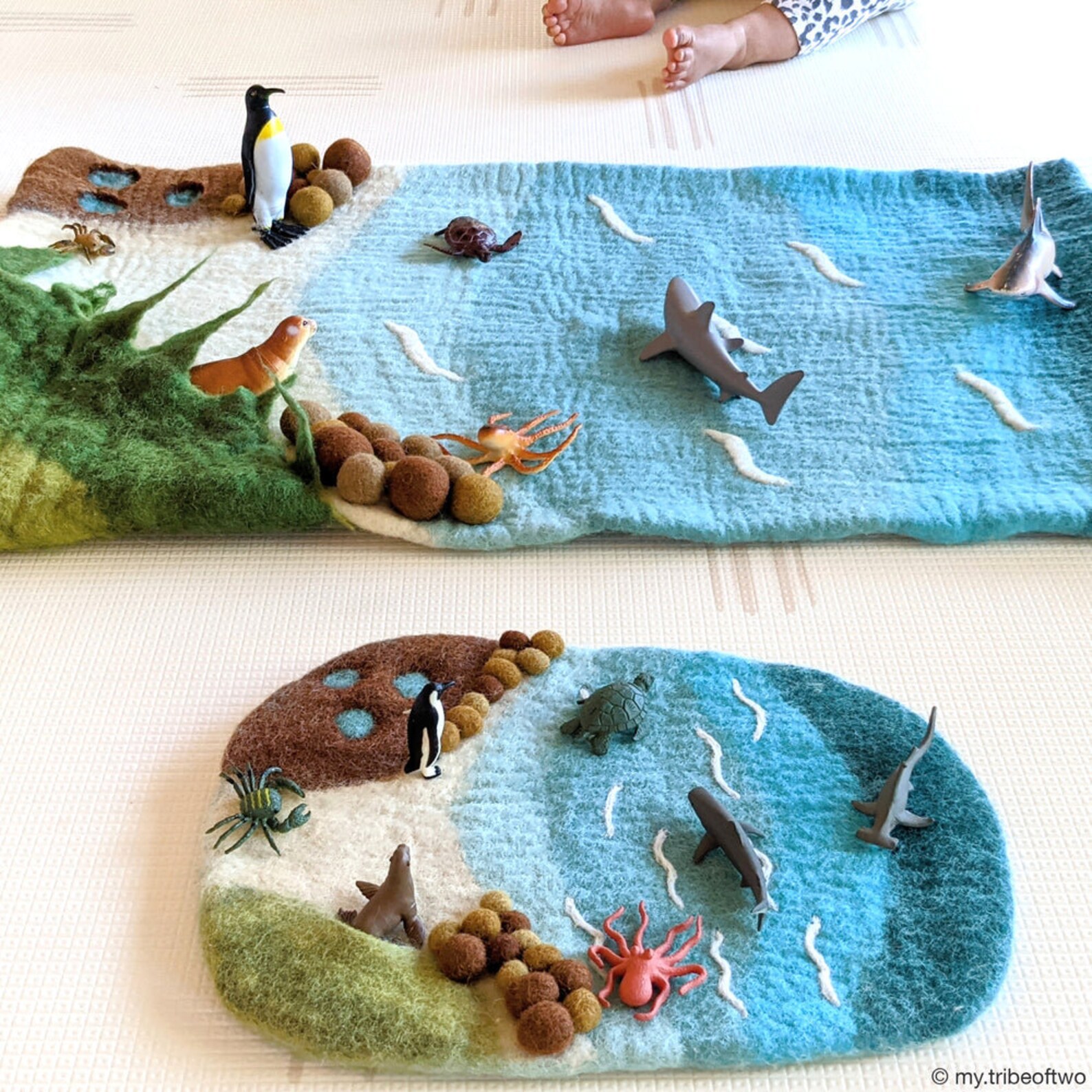 Large Ocean Sea River Playscape Felt World Play Scene - Etsy