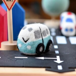 Campervan Car Toy, Felt Toy, Felt Vehicle, Small Felt Car Truck Toy ...