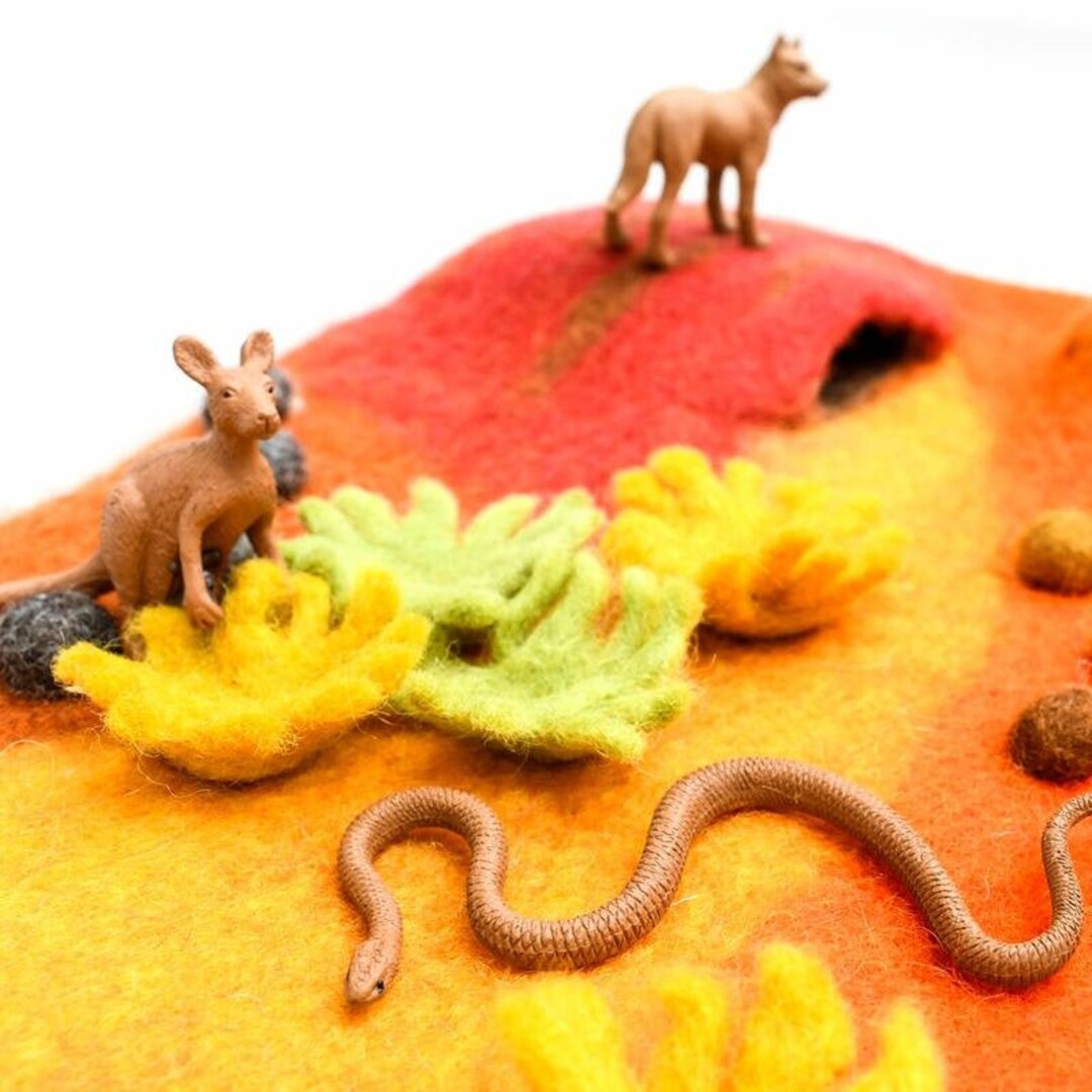 Australian Outback Playscape, Felt World, Play Scene, Pretend Play, Mat ...