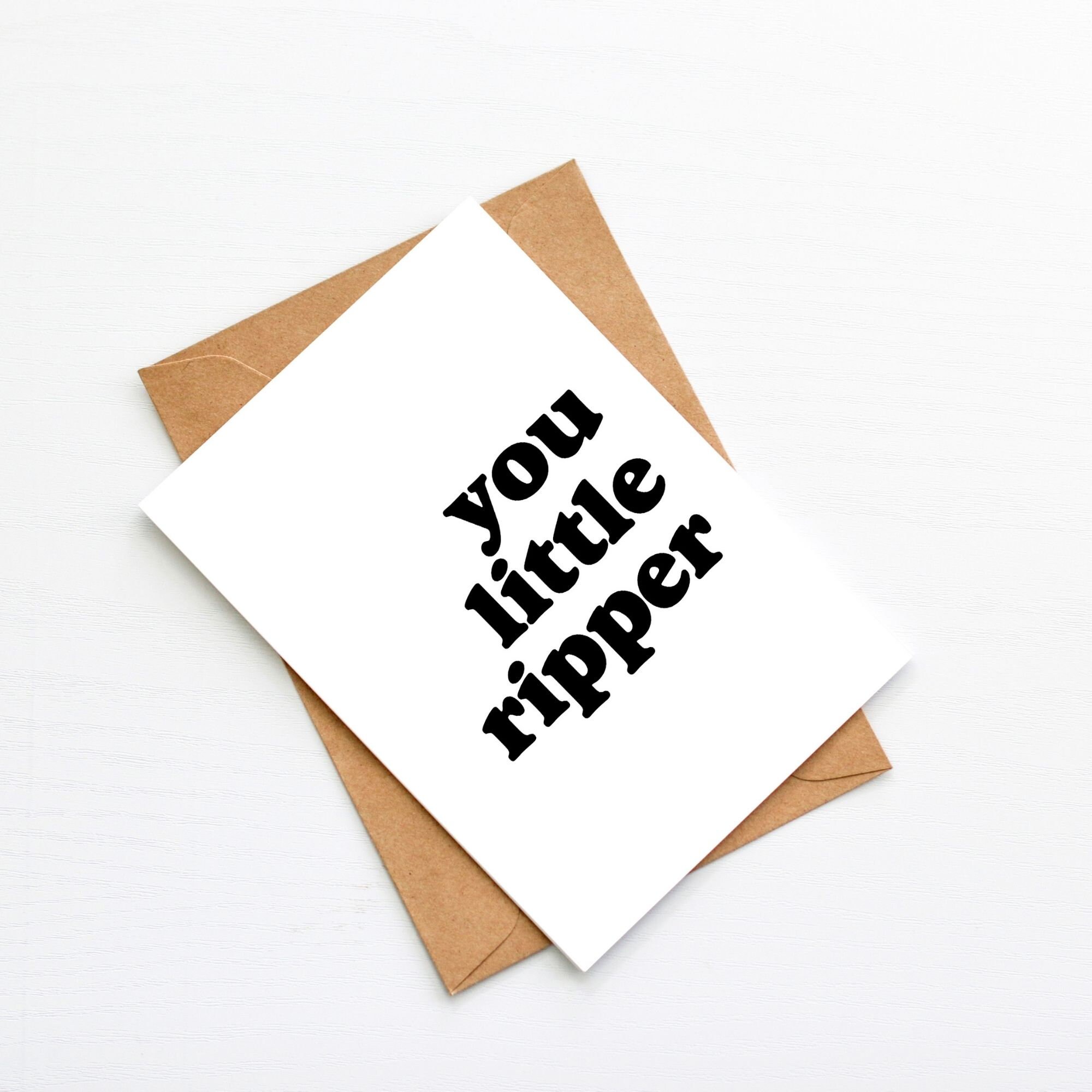 Quote Cards Generic Card You little Ripper Card Card Card | Etsy