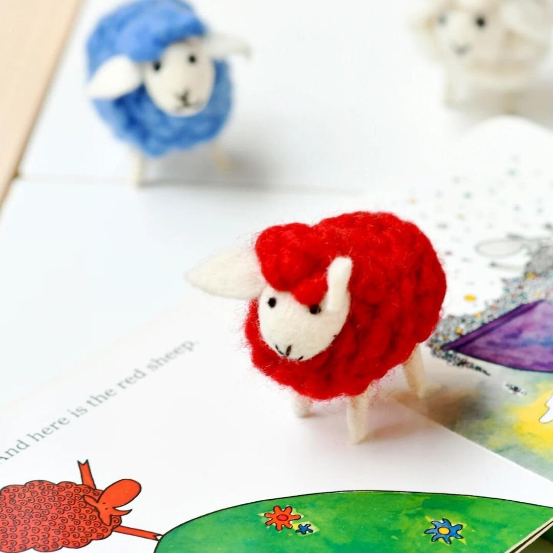 Red Sheep Toy, Felt Toy, Felt Sheep, Small Felt Sheep Toy, Sheep Soft ...