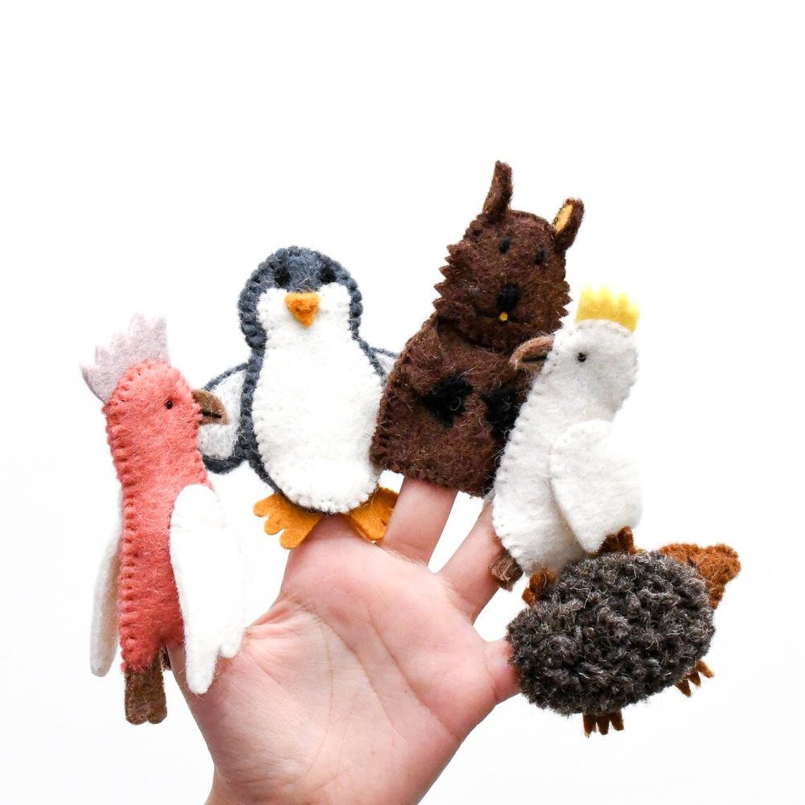 Set B Australian Animal Finger Puppets. Felt Animal Puppets. - Etsy UK