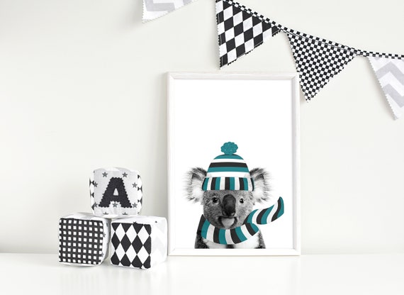 Afl Footy Aussie Rules Wall Art Prints Koala Nursery Décor - Etsy Australia