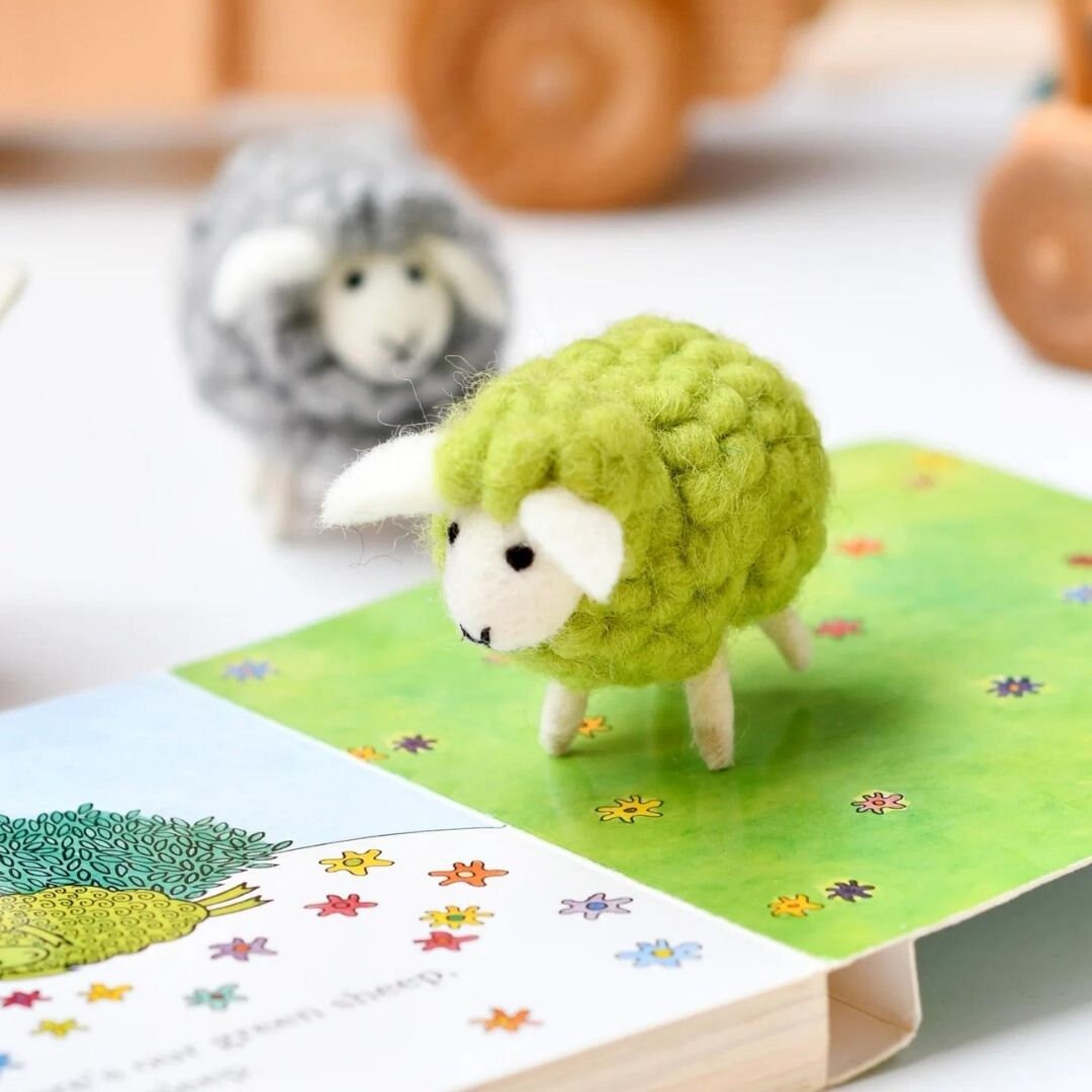 Gren Sheep Toy, Felt Toy, Felt Sheep, Small Felt Sheep Toy, Sheep Soft ...