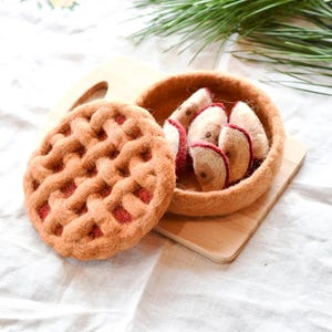 Felt Apple Pie Play Food Set - Etsy