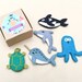 Marine Animal Finger Puppets. Felt Animal Puppets. Sea Animal Felt Toys ...