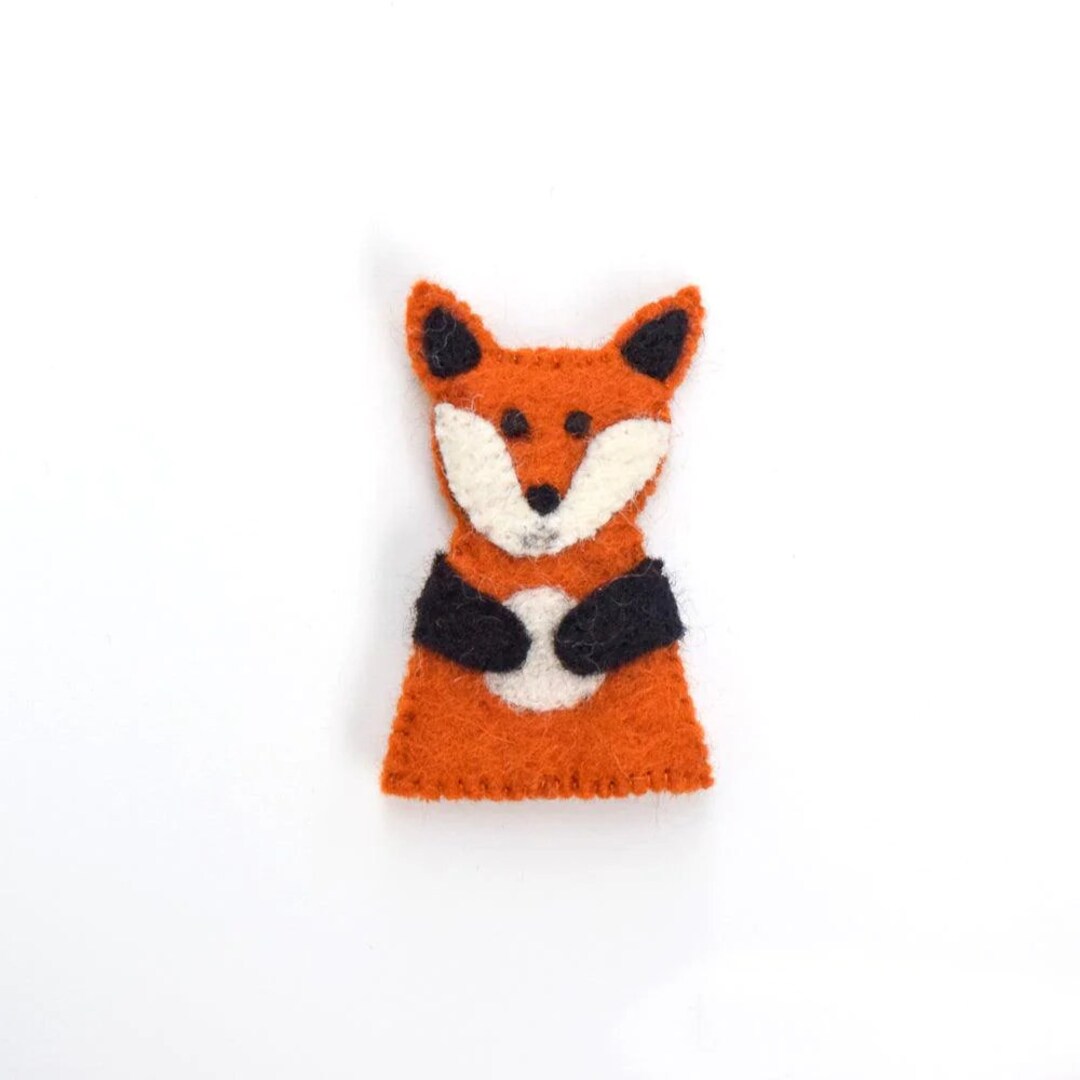 Single Felt Finger Puppet Fox - Etsy