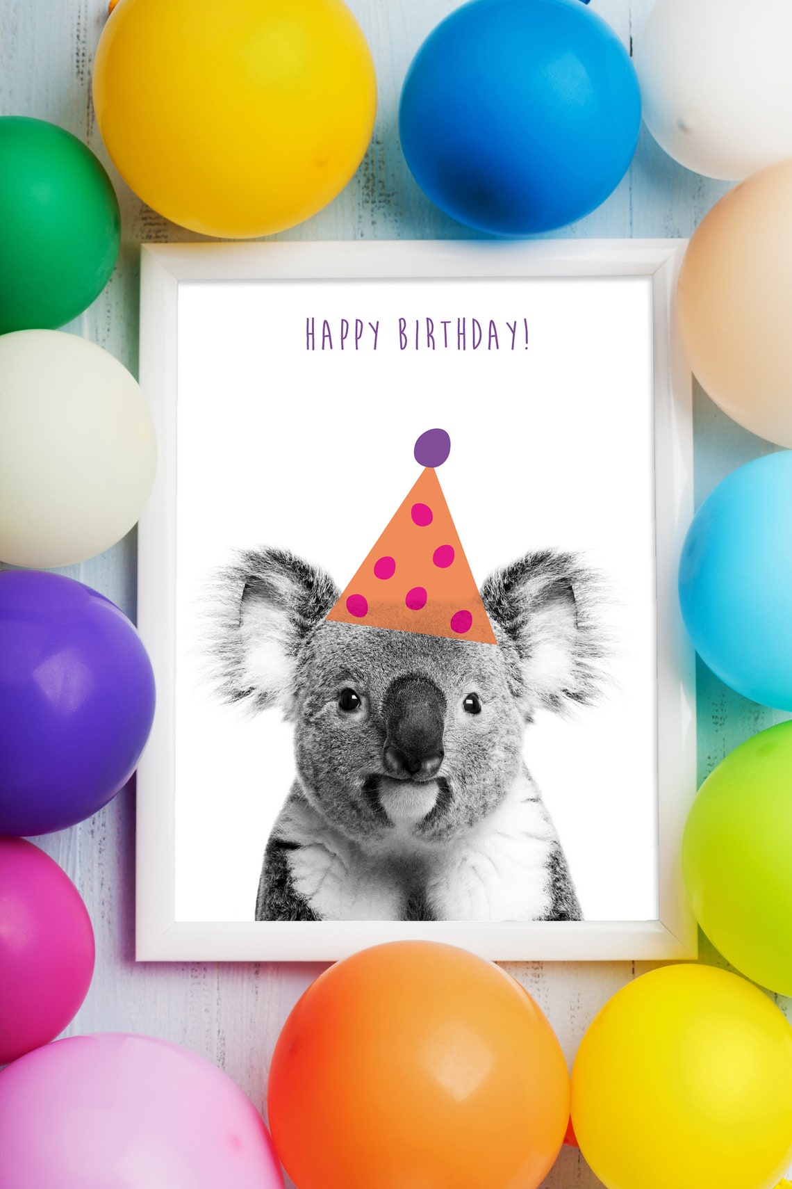Happy Birthday Card Koala Birthday Card Novelty Happy - Etsy