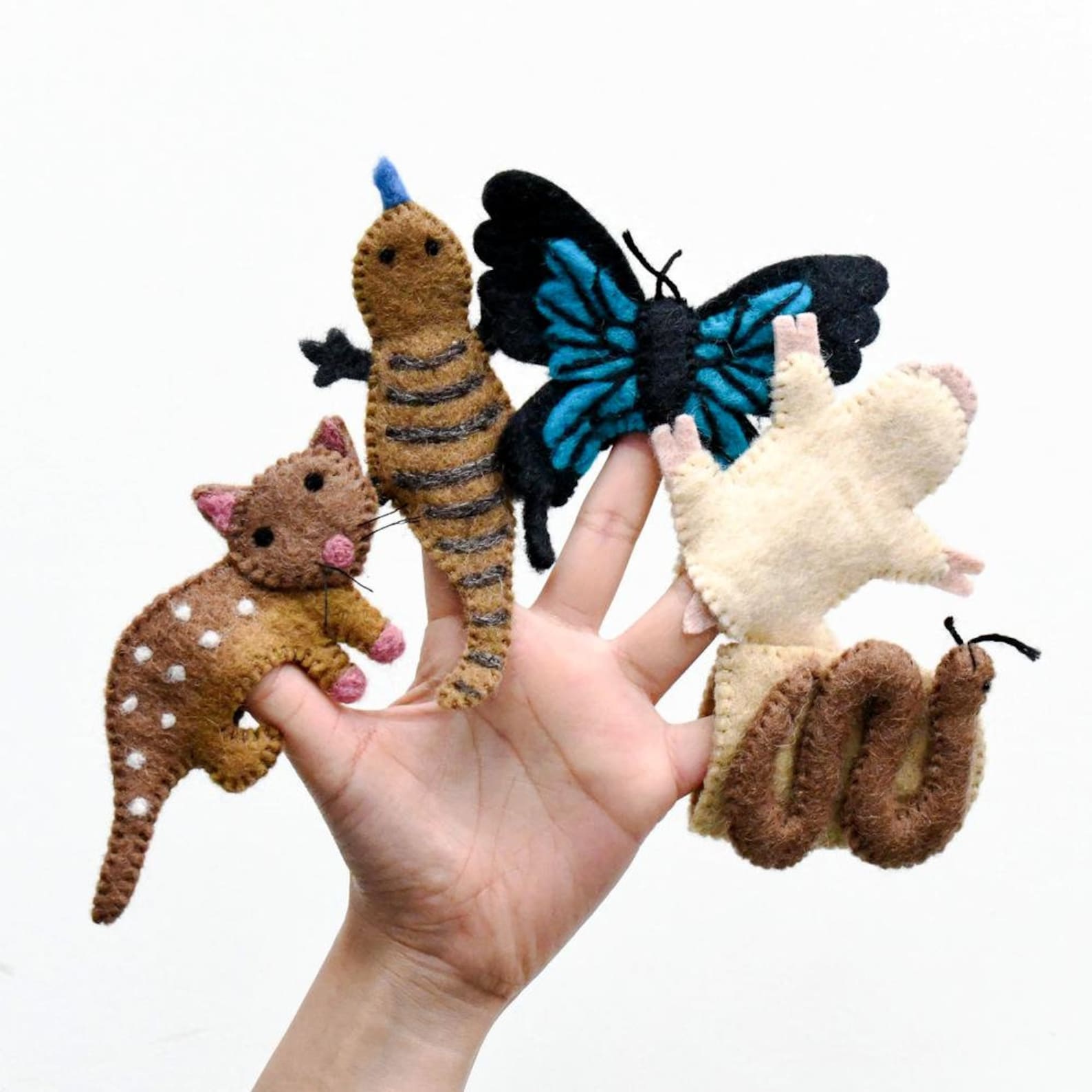 Australian Animal Puppets. Felt Puppets. Aussie Animals Felt - Etsy