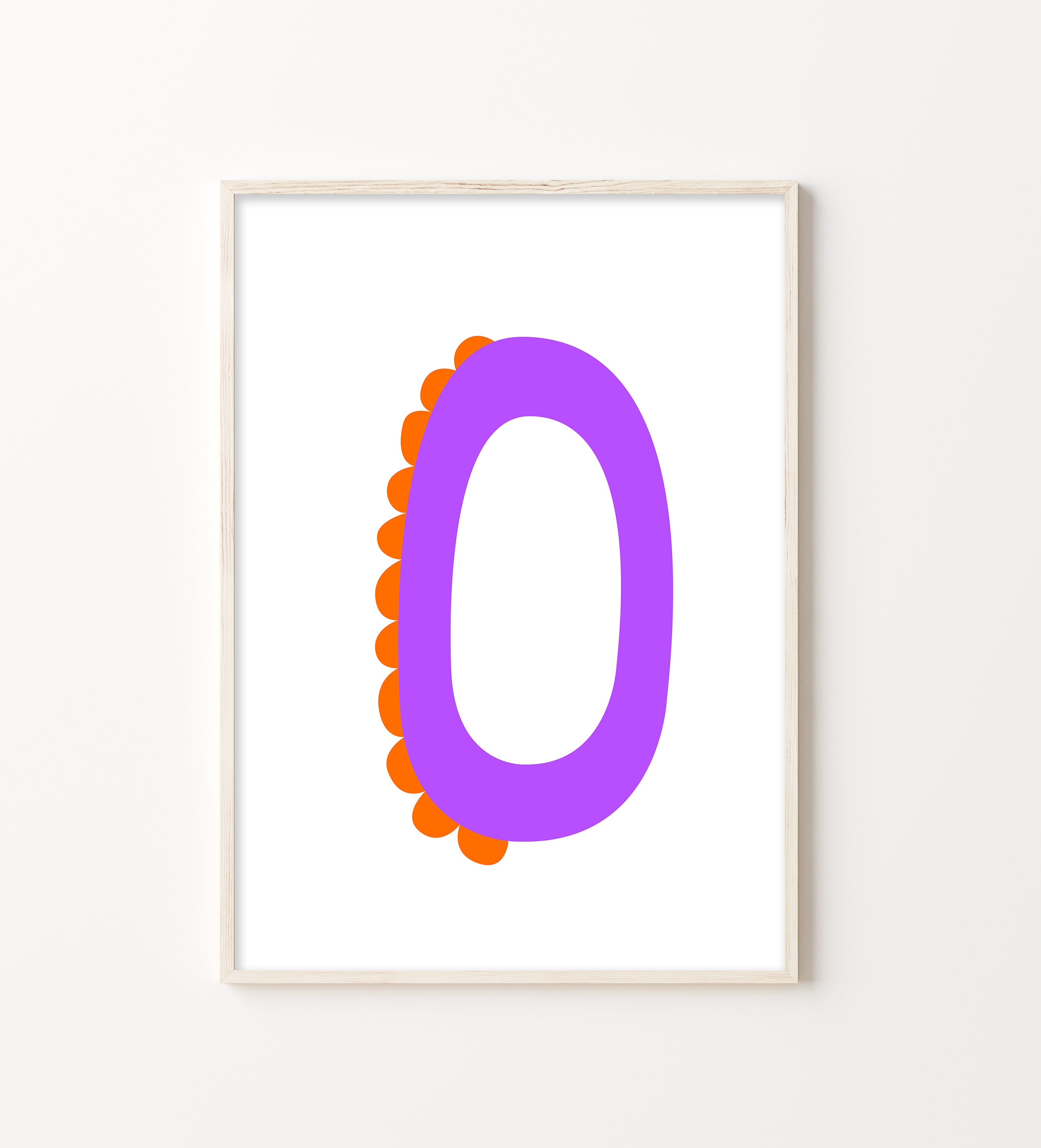Purple Letter O