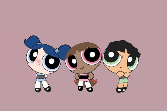 Custom Powerpuff Cartoon Drawing | Etsy