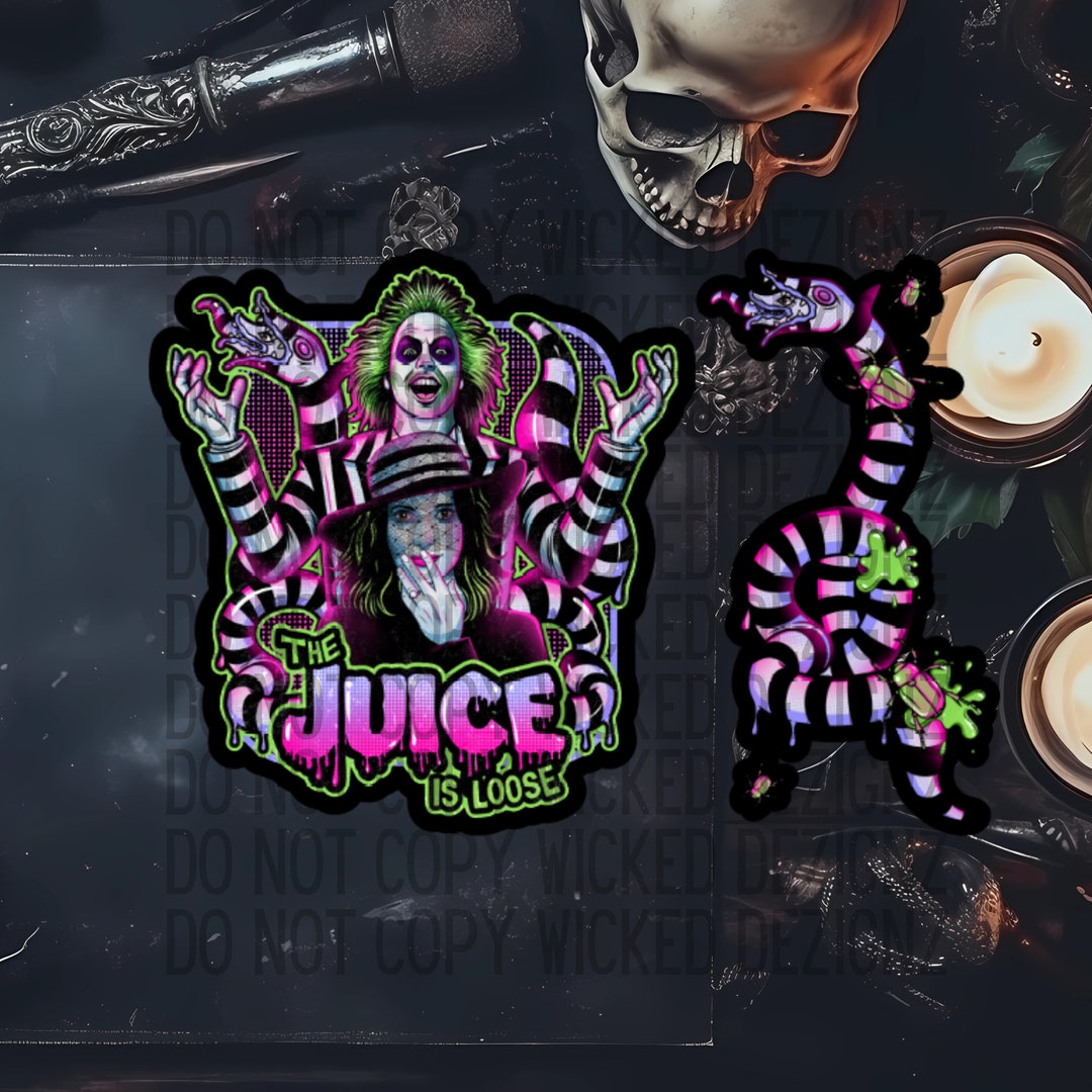 Beetlejuice is Loose Sticker, Scary, Spooky, Haunting, Lydia Deets ...