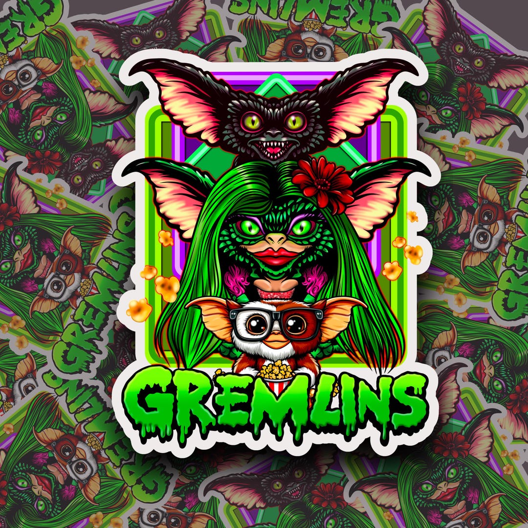 Gremlins Sticker, Spooky Gift for Boo Basket, Halloween Lovers for ...