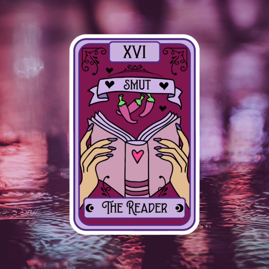 The Reader Smut Tarot Card Sticker, Kindle Decal, Laptop Decal ...