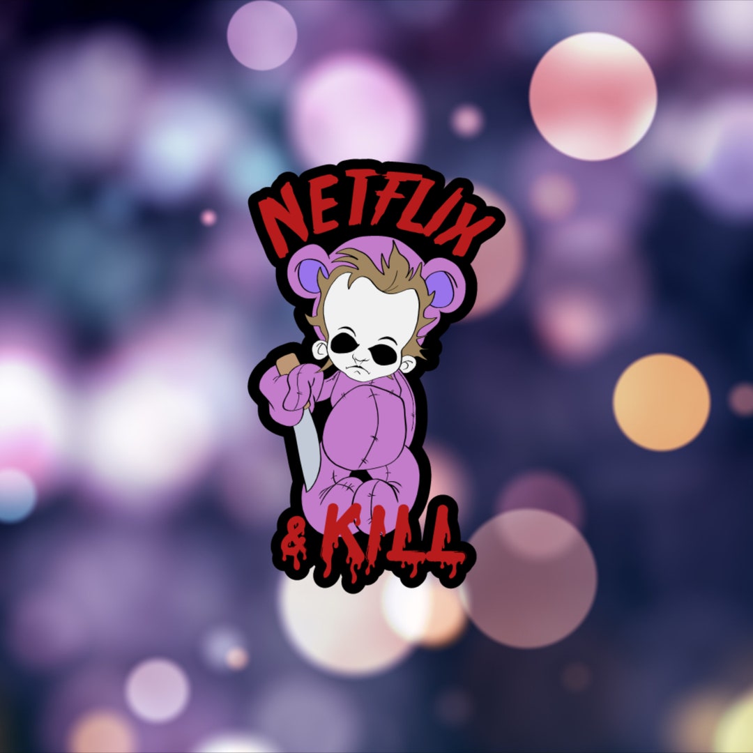 Flix and Kill Michael Myers Vinyl Die-cut Sticker, Water Bottle ...